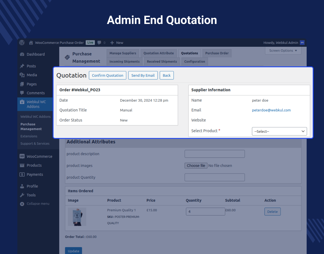 Purchase Order Plugin for WooCommerce by Webkul | CodeCanyon