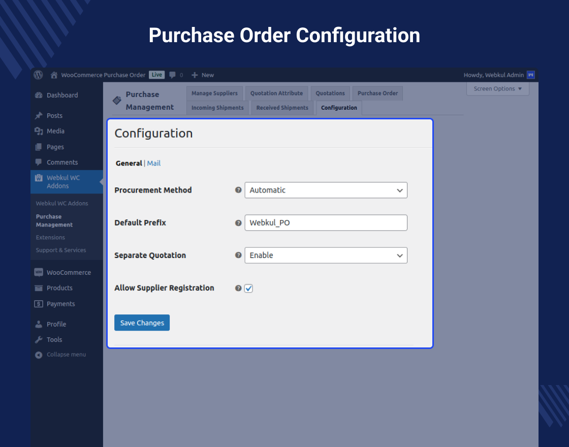 Purchase Order Plugin For Woocommerce By Webkul Codecanyon