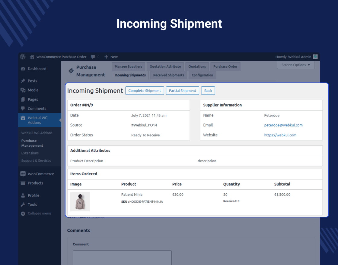 Purchase Order Plugin for WooCommerce by Webkul | CodeCanyon