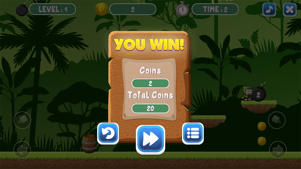 Time Bomb Game (Construct 3 | C3P | HTML5) Platform Game by CGFX-Studio