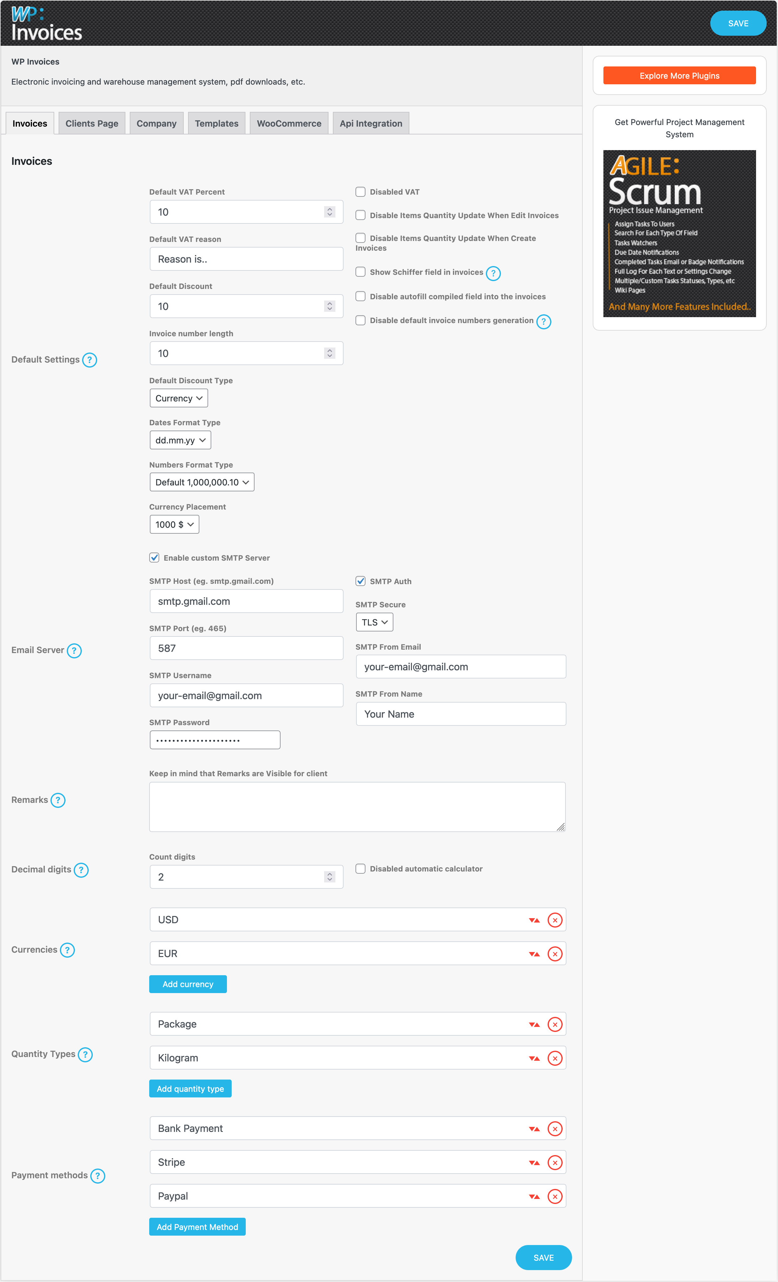 WordPress Invoice Generator with WooCommerce Integration and Stripe ...