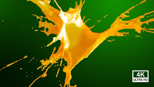 Mango Juice Drops Splash V2, Motion Graphics | VideoHive