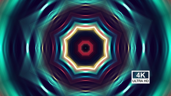 Abstract Colored Octagonal Lights 4K by VIDEOPILOT_pro | VideoHive