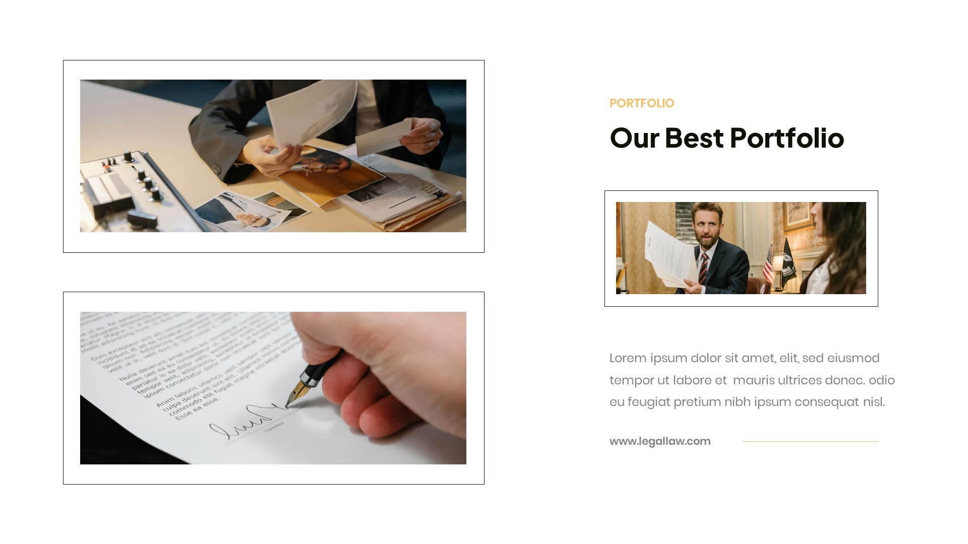 Legallaw - Attorney & Lawyer PowerPoint Template, Presentation Templates