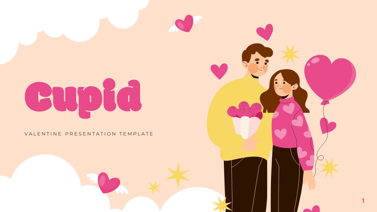 Cupid - Valentine PowerPoint Template, Presentation Templates ...