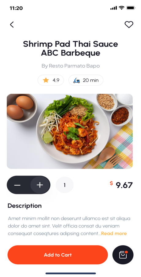 Lezatos ANDROID + IOS + FIGMA + XD + SKETCH + Blend | UI Kit | ReactNative (CLI) | Food Delivery ...