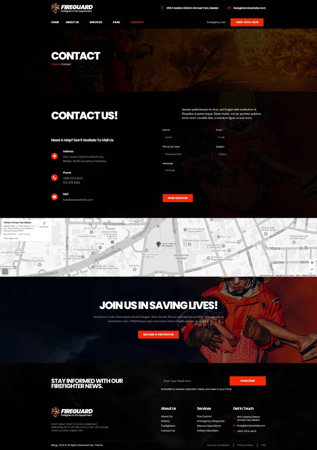 FireGuard - Firefighter & Fire Department Elementor Template Kit by Dex ...