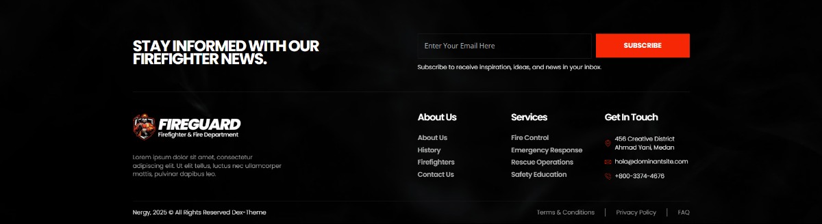 FireGuard - Firefighter & Fire Department Elementor Template Kit by Dex ...