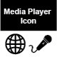 Media Player Icon, Icons | GraphicRiver