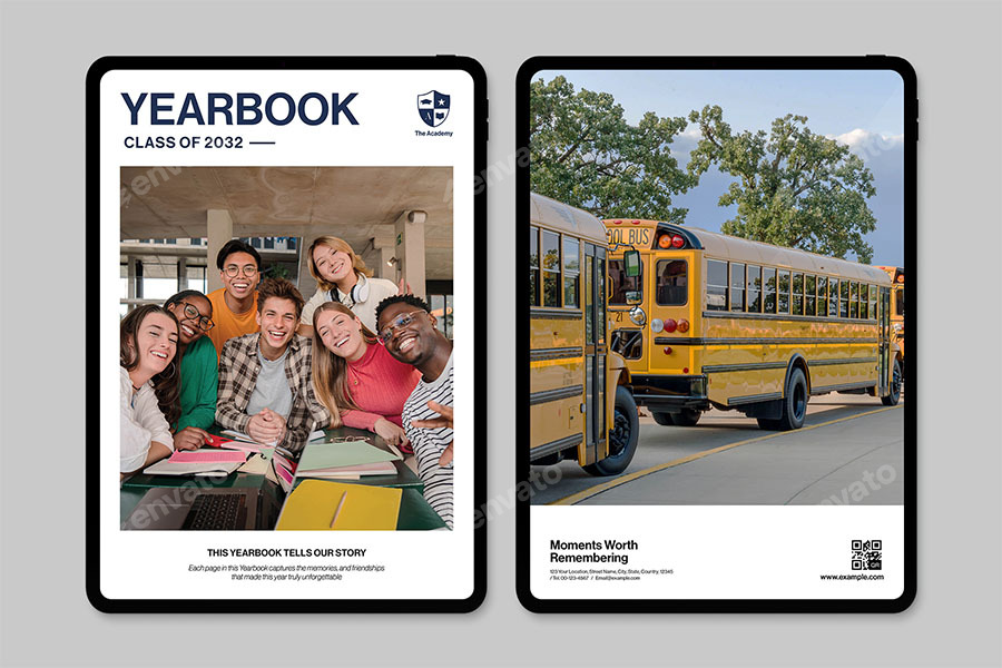 Digital Yearbook Template, Print Templates | GraphicRiver