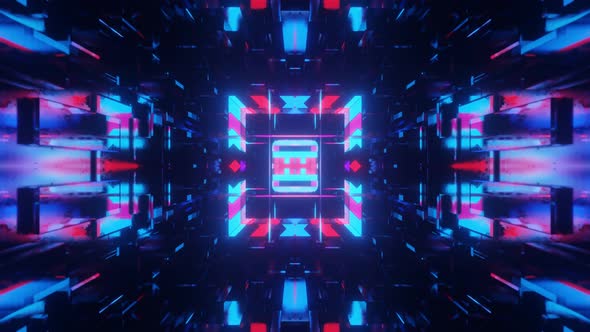 Symmetrical 3d Object or Structure Rotates and Moves Inside Glass ...