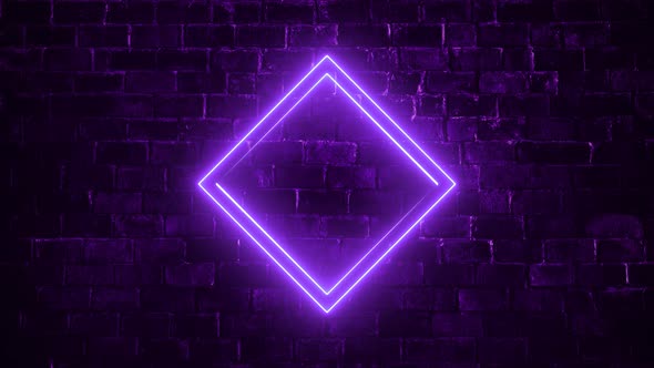 Purple Neon Light Animated On Wall Background, Motion Graphics | VideoHive