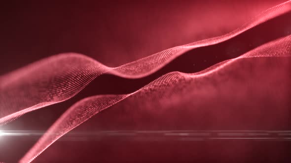 Abstract Red Wave Background Loop, Motion Graphics | VideoHive
