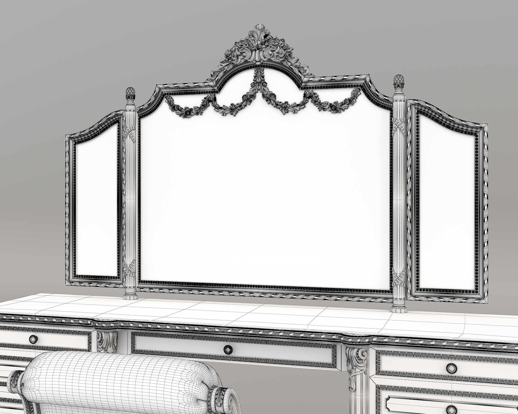 Classic European style Dressing Table 28 by nhattuankts | 3DOcean