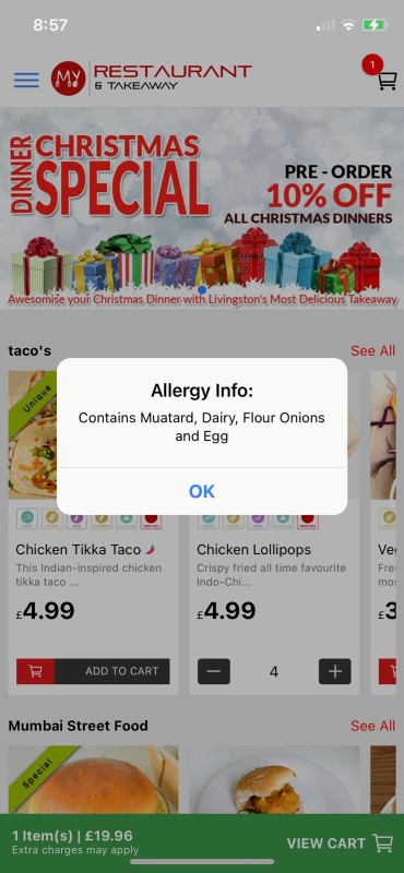 Online Food Ordering Delivery App for Takeaway Restaurant Cafe Pizza ...