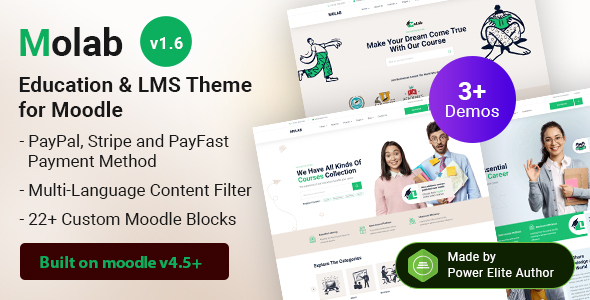 Molab - Premium Education LMS Theme for Moodle 4.5 by EnvyTheme | ThemeForest