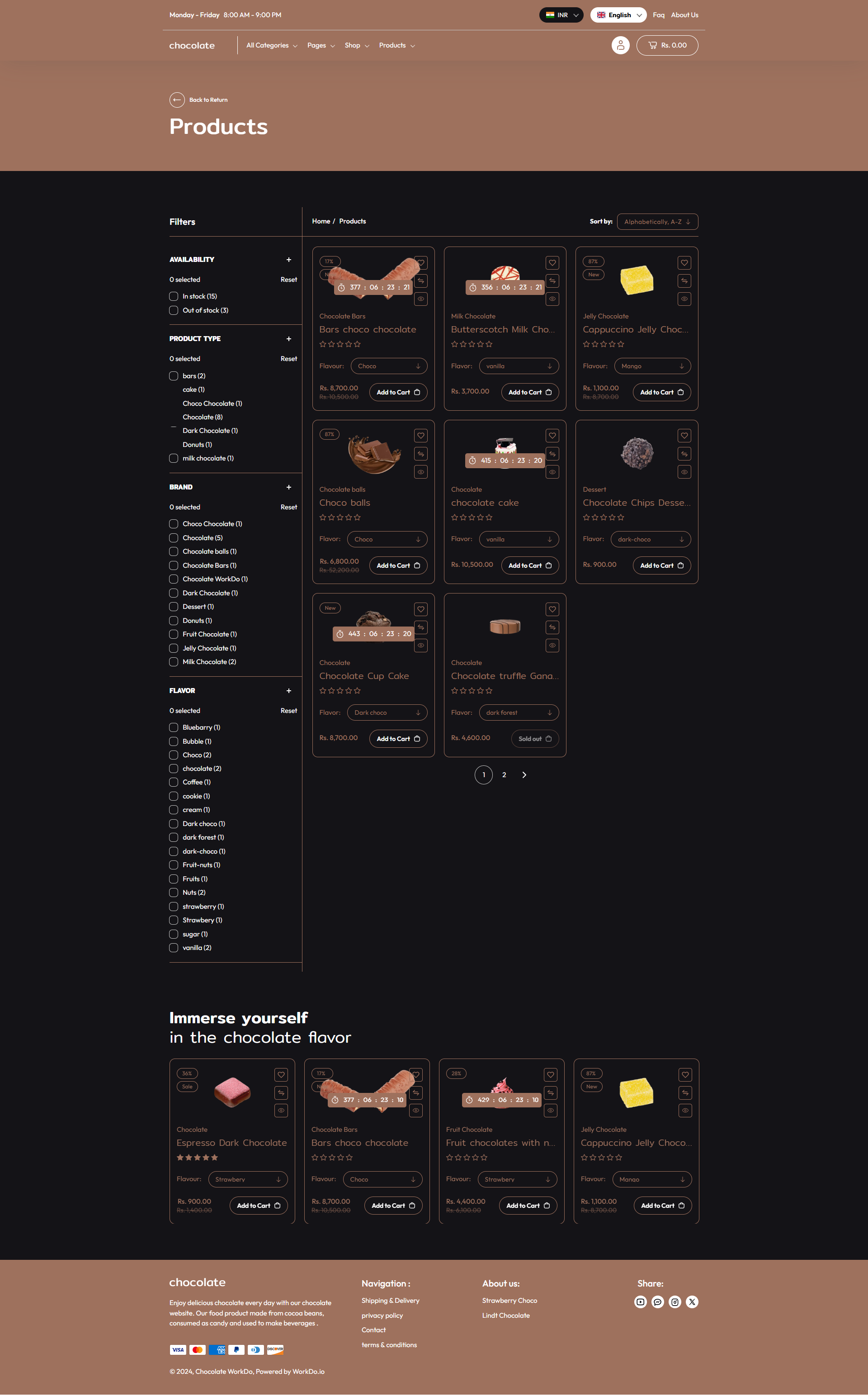Chocolate - Shopify 2.0 Cake Shop Theme by WorkDo | ThemeForest