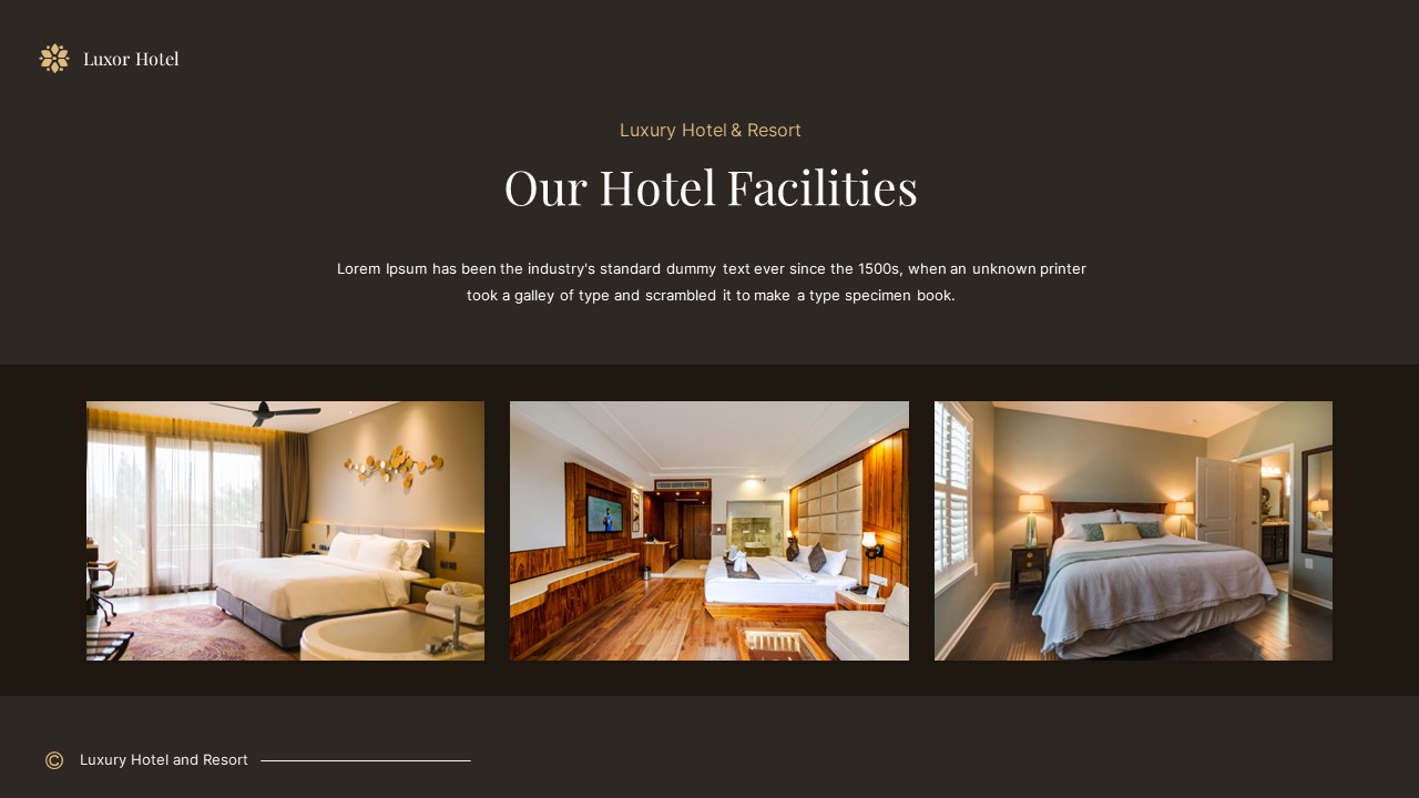 Luxor - Luxury Hotel PowerPoint Template, Presentation Templates ...