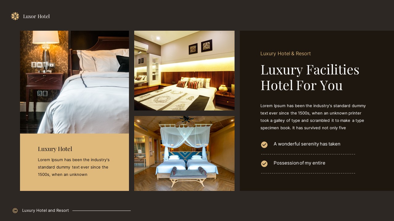Luxor - Luxury Hotel PowerPoint Template, Presentation Templates ...