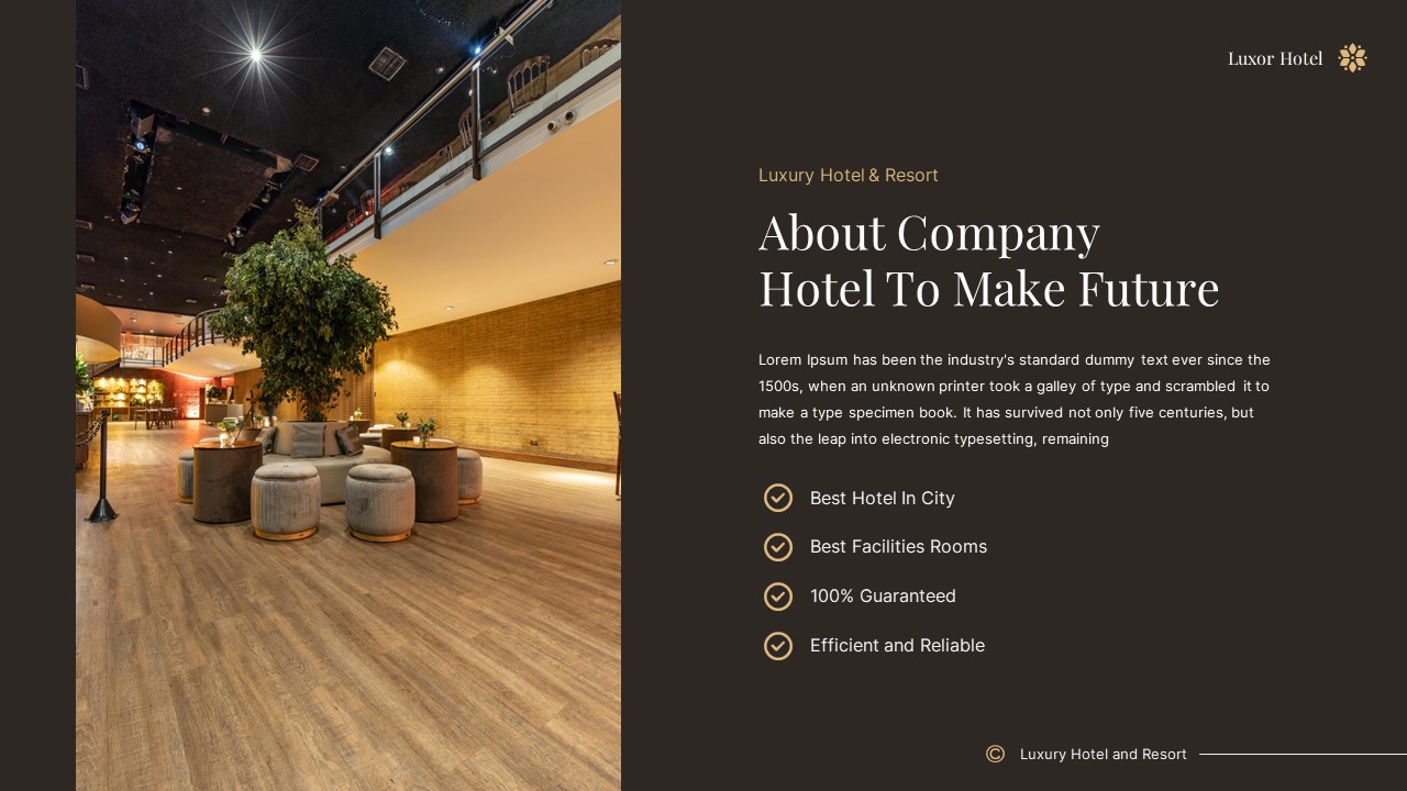 Luxor - Luxury Hotel PowerPoint Template, Presentation Templates ...