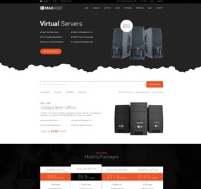 MaxHost - Web Hosting, WHMCS and Corporate Business WordPress Theme with WooCommerce by Fluent ...