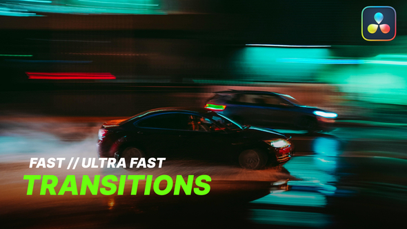 Ultra Fast Transitions for Davinci Resolve, DaVinci Resolve Templates