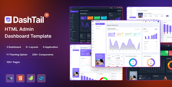 Dashtail Alpine – Tailwind, Alpine Js Admin Dashboard Template by ...