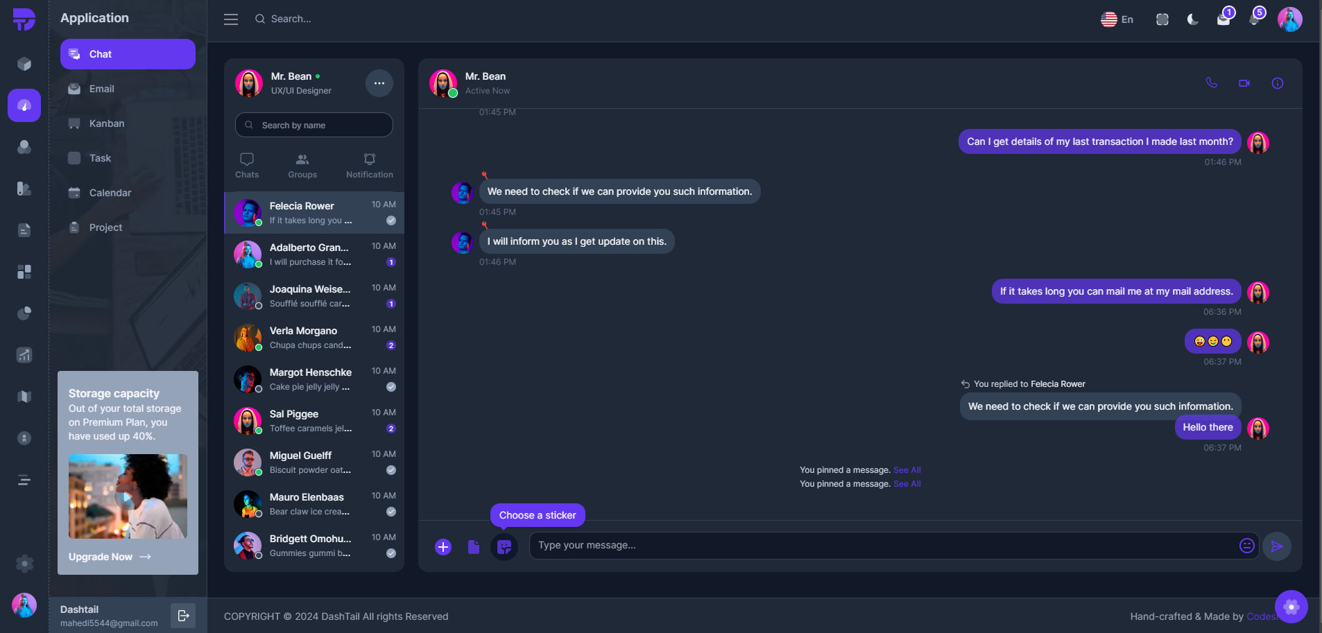 Dashtail Alpine – Tailwind, Alpine Js Admin Dashboard Template by Codeshaperbd