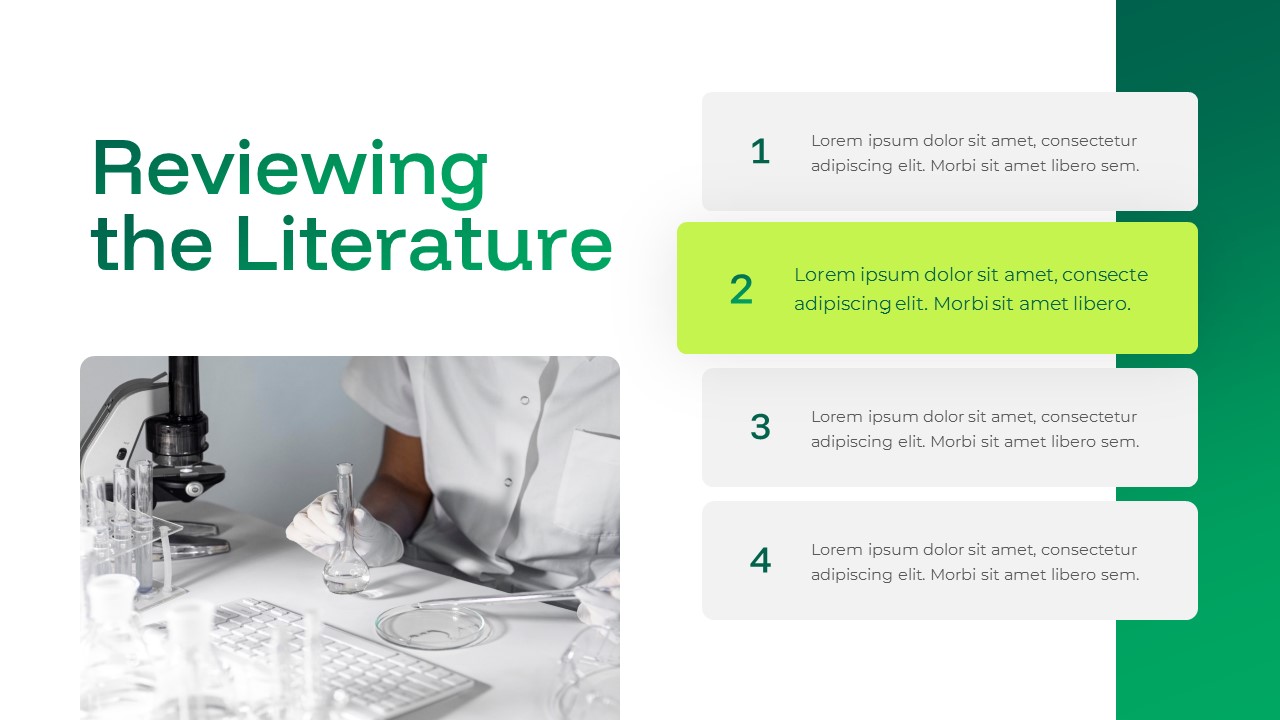 Scientific Excellence Research Google Slides, Presentation Templates