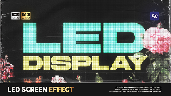 LED Screen Effect, After Effects Project Files | VideoHive