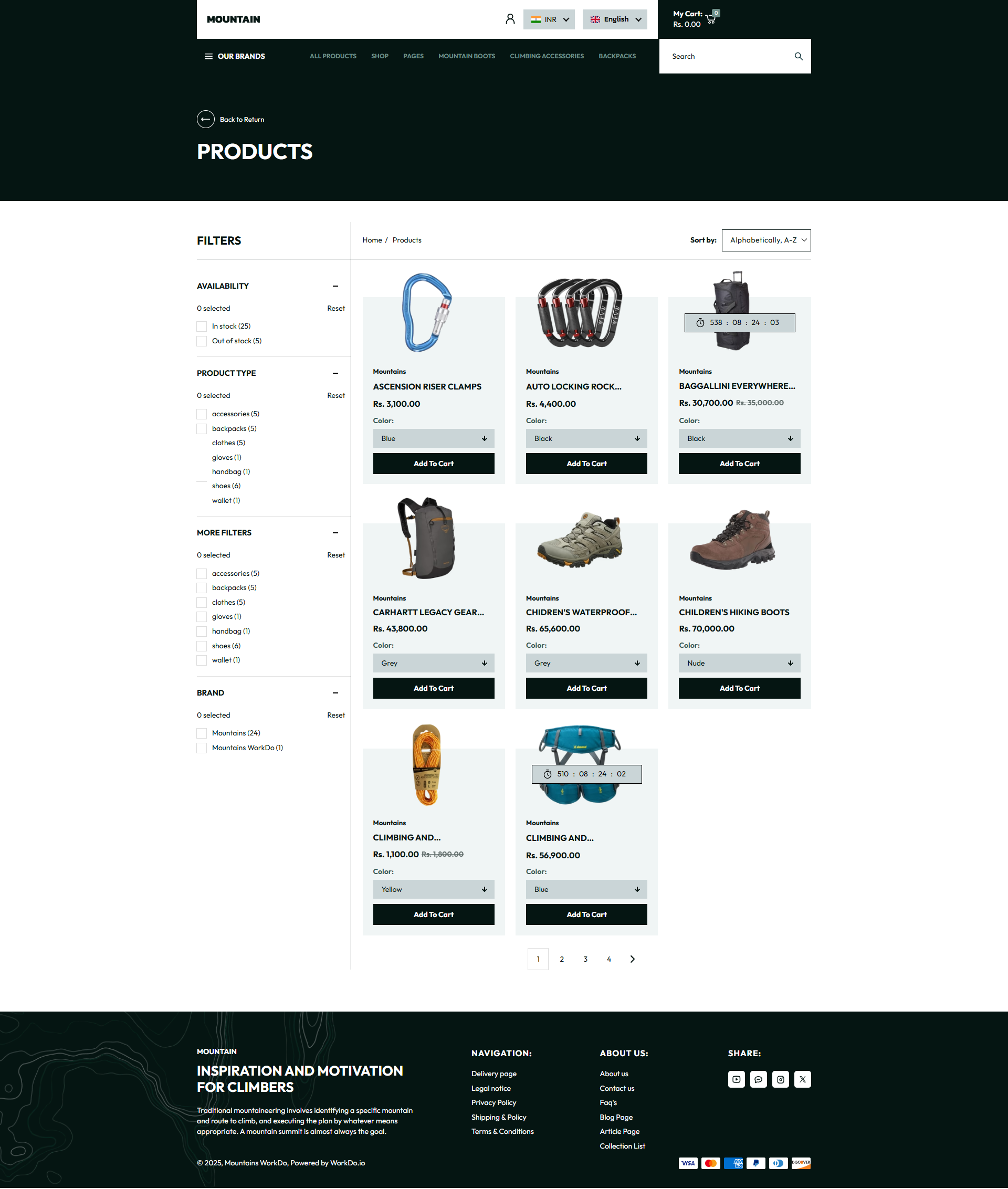 Mountains - Shopify 2.0 Hiking Theme by WorkDo | ThemeForest