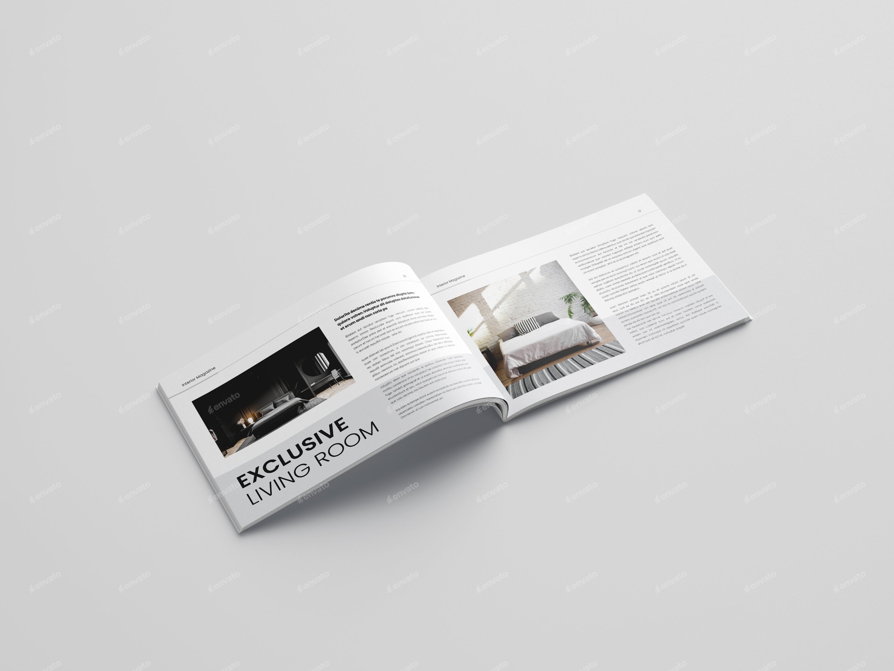 Interior Magazine Design Template Landscape, Print Templates | GraphicRiver