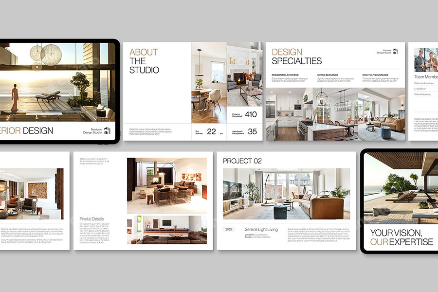 Digital Portfolio Template, Print Templates | GraphicRiver