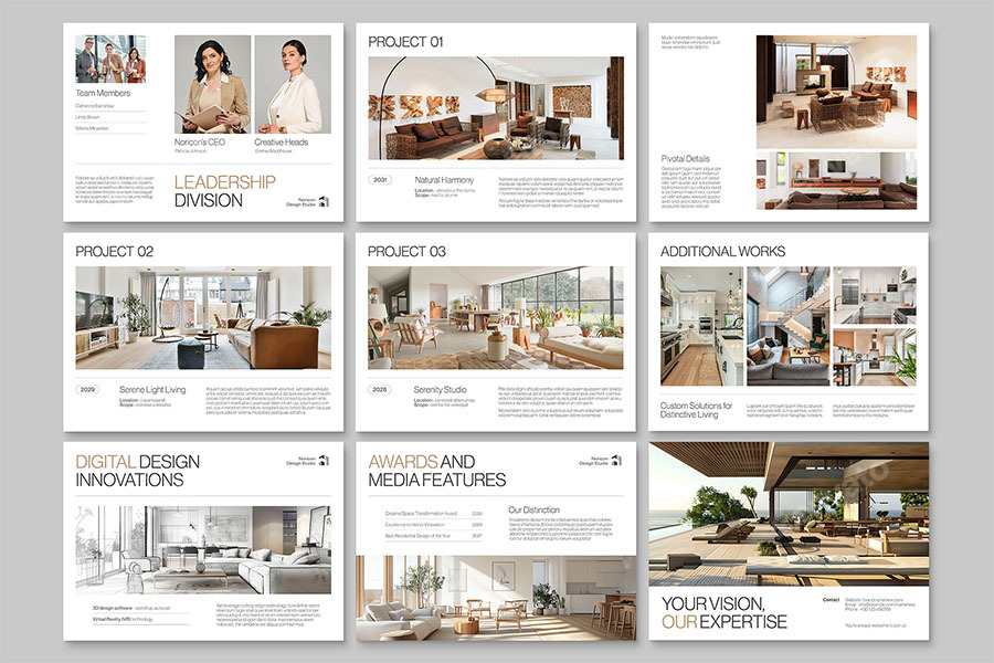 Digital Portfolio Template, Print Templates | GraphicRiver