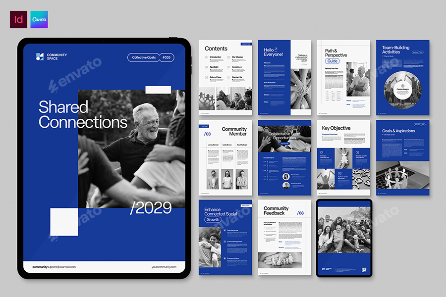 Digital Report Document Template, Print Templates | GraphicRiver