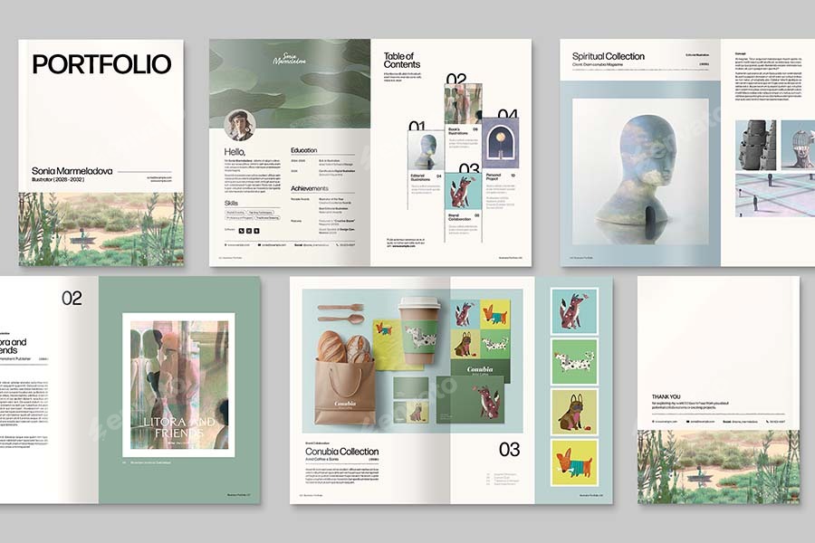 Portfolio Template, Print Templates | GraphicRiver