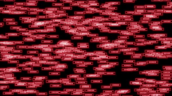 Computer error message. bar pop up system error Error glitch red text ...