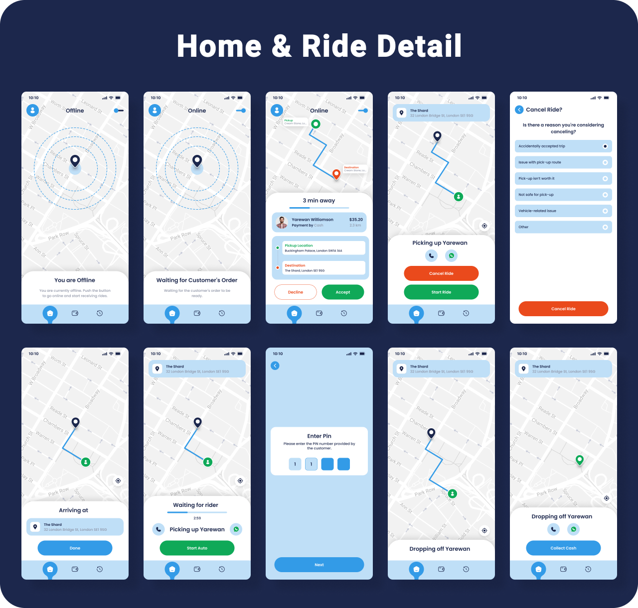 OberPlus - Chauffeur Service Driver App Template | Flutter Mobile App Template | Ride Management ...