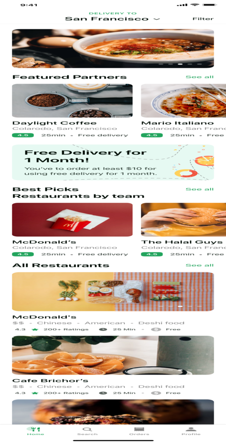 Foodly App ANDROID + IOS + FIGMA + XD | UI Kit | Reactnative CLI | Food Delivery & Order Premium ...