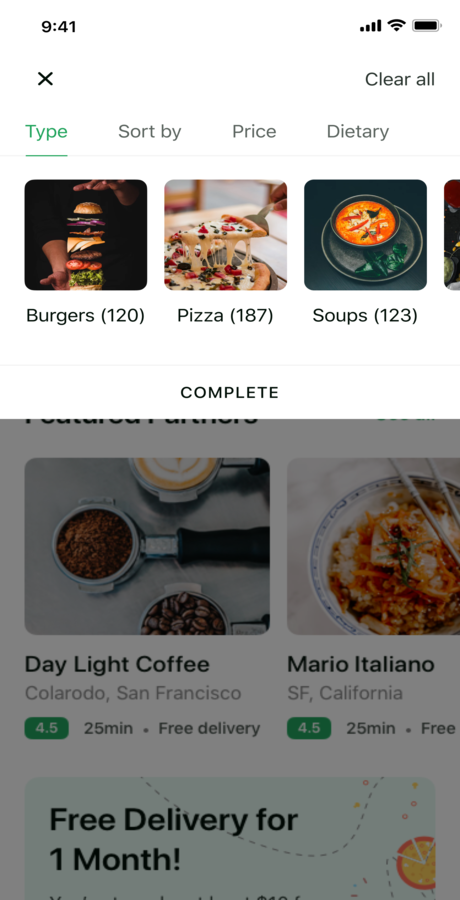 Foodly App ANDROID + IOS + FIGMA + XD | UI Kit | Reactnative CLI | Food Delivery & Order Premium ...
