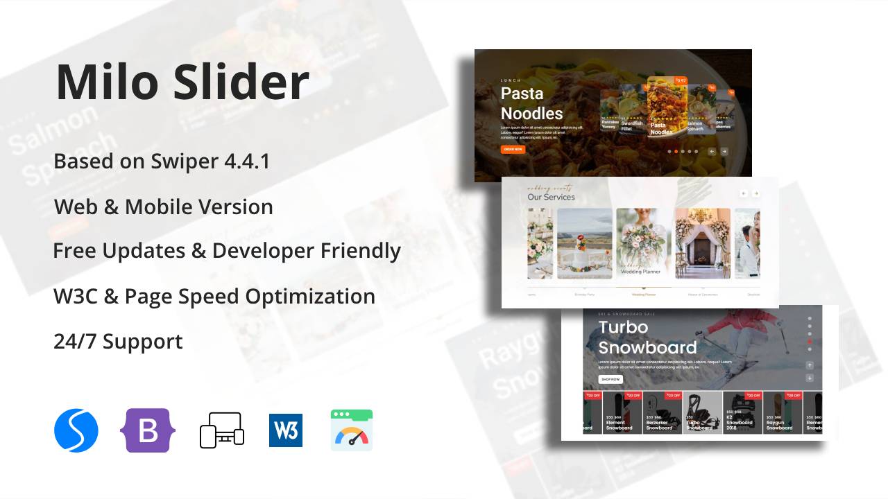 Milo Slider - Responsive HTML Hero Slider by Alissio | CodeCanyon