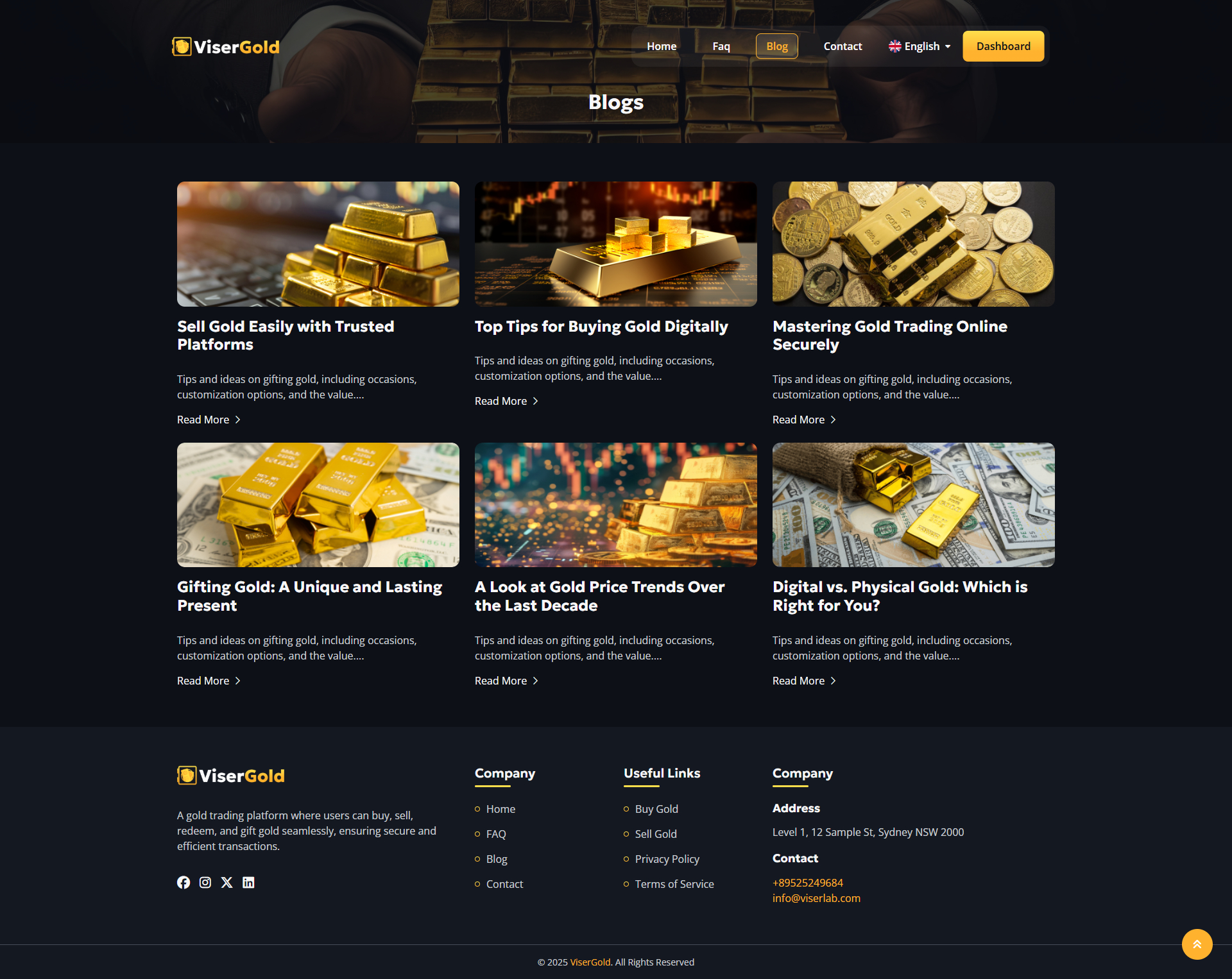 ViserGold - Online Gold Trading Platform by ViserLab | CodeCanyon