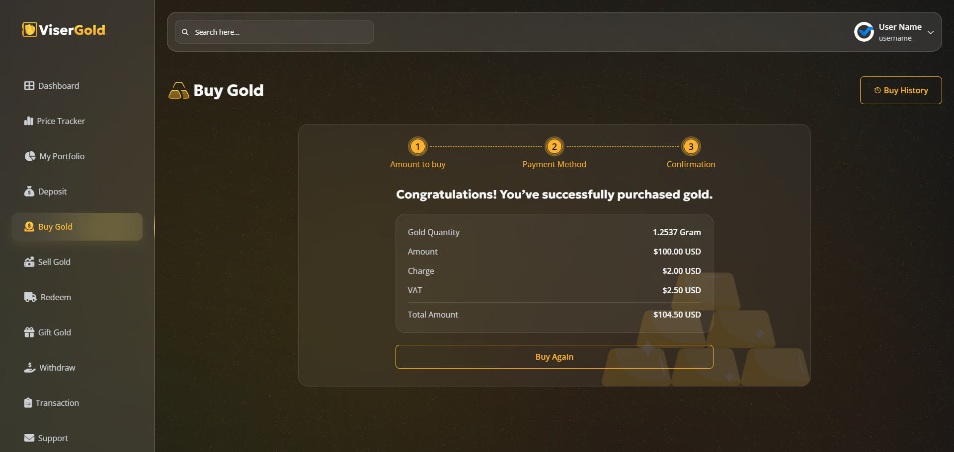 ViserGold - Online Gold Trading Platform by ViserLab | CodeCanyon