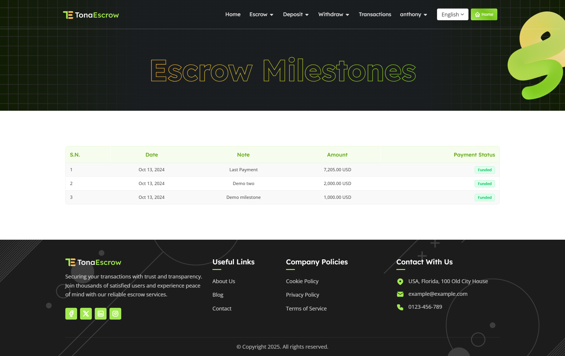 TonaEscrow - Escrow Payment Platform by TonaTheme | CodeCanyon