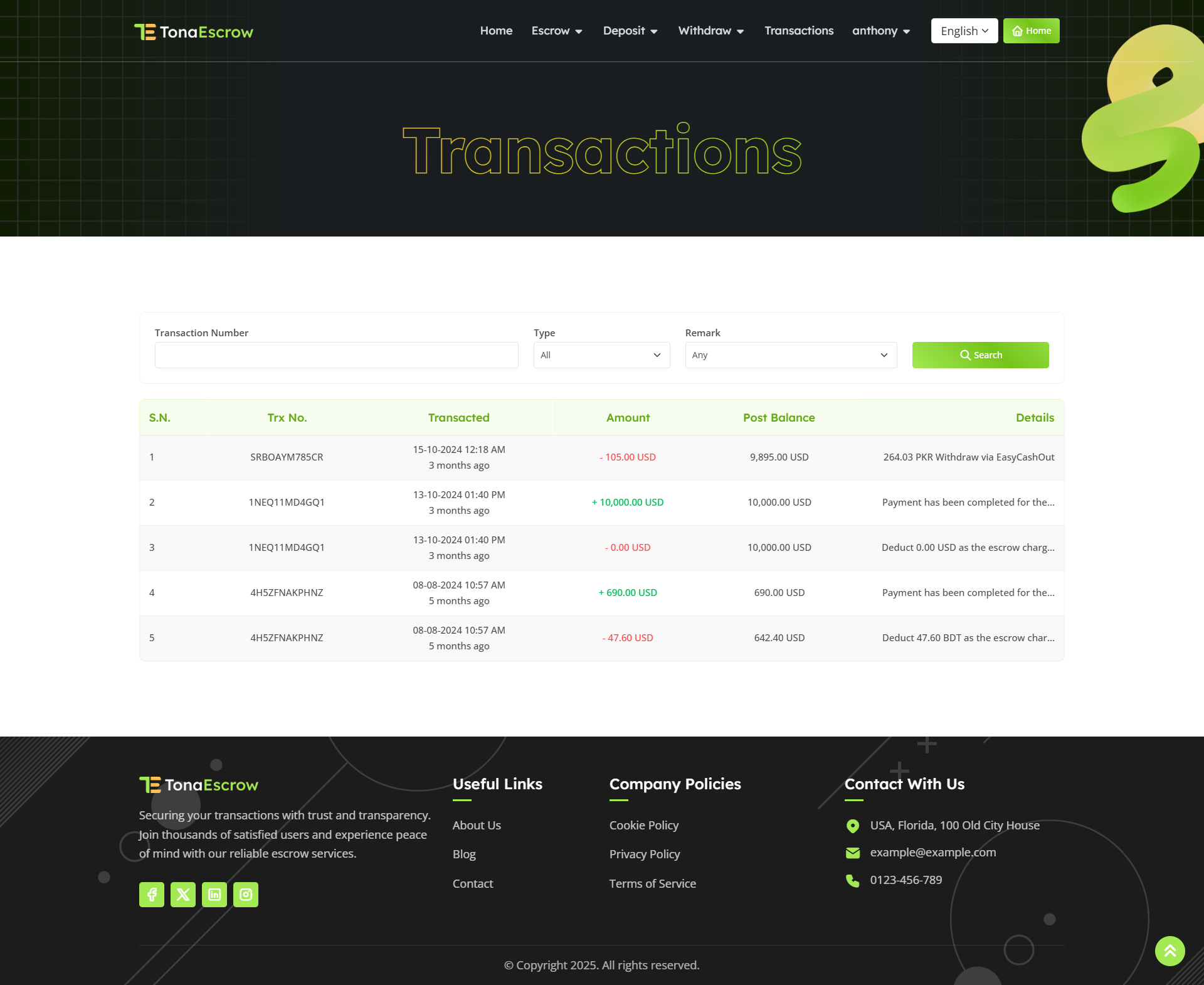 TonaEscrow - Escrow Payment Platform by TonaTheme | CodeCanyon