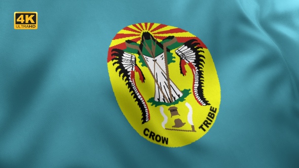 Crow Tribe Flag / Native American Flag - 4K, Motion Graphics | VideoHive