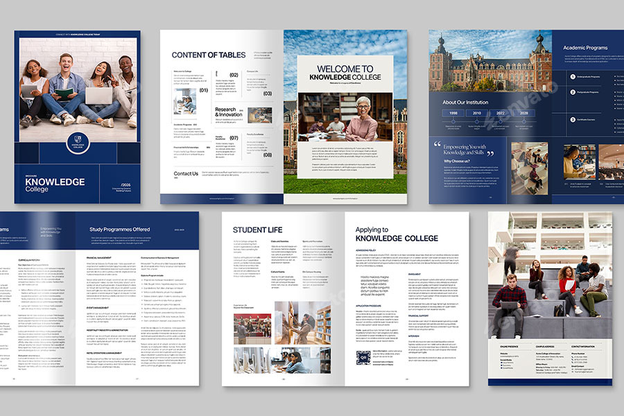 College Brochure Template, Print Templates | GraphicRiver