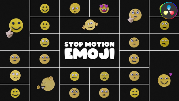 Stop Motion Emoji for DaVinci Resolve, DaVinci Resolve Templates ...