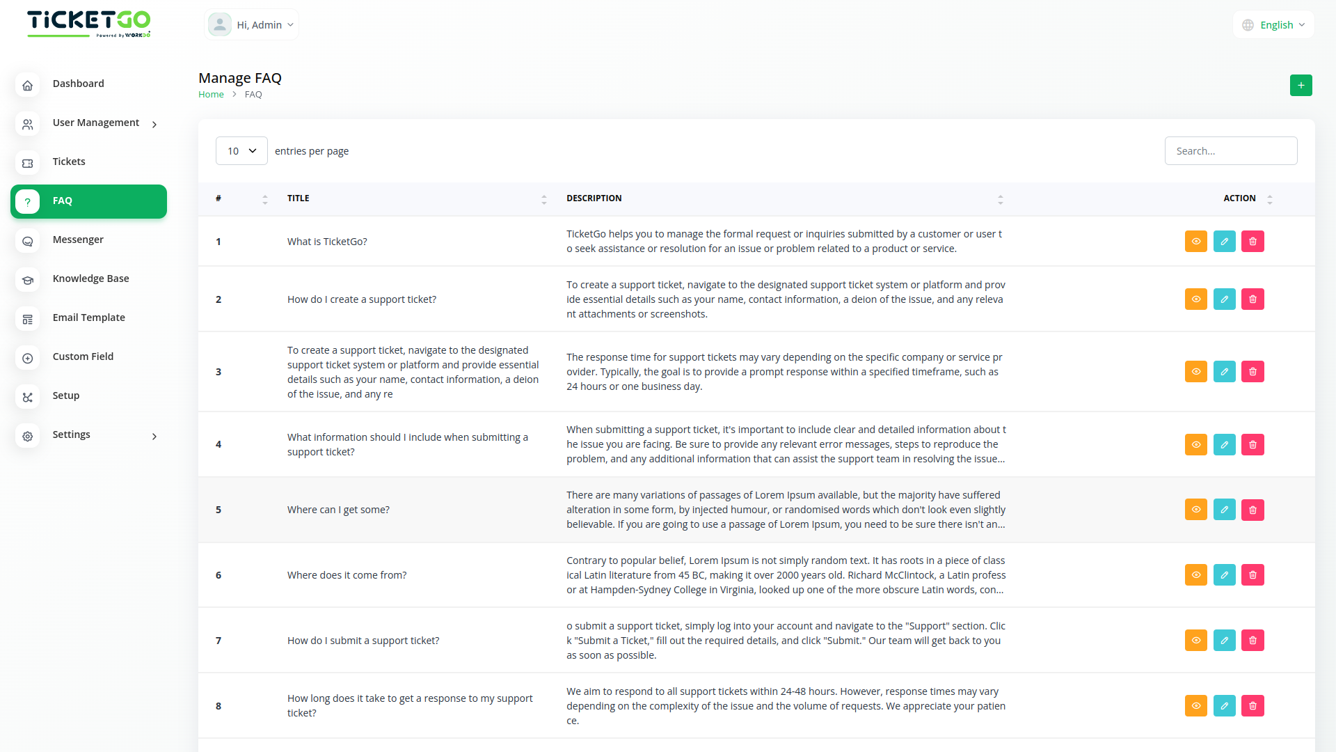 TicketGo - Support Ticket System by WorkDo | CodeCanyon