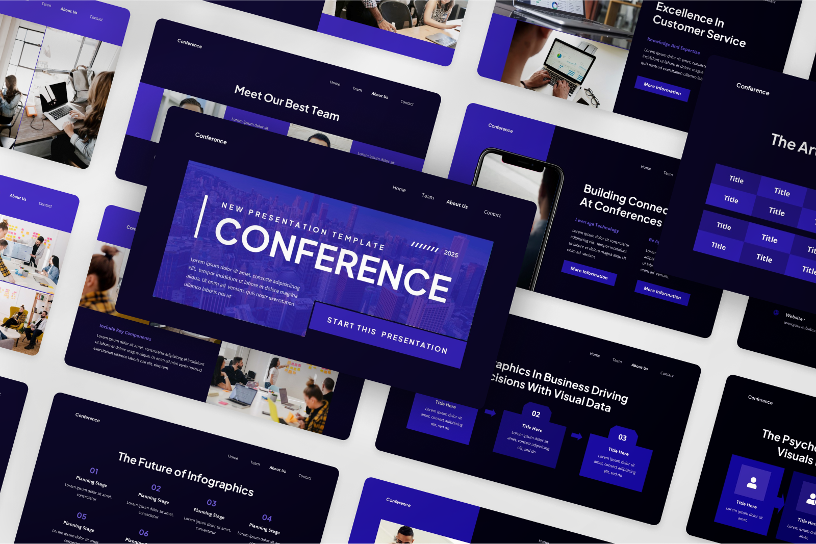 Conference Google Slides, Presentation Templates | GraphicRiver